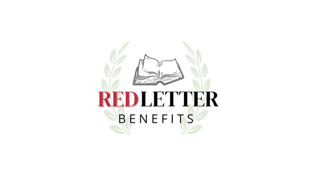 Red Benefit Logo Poster Benefits Business Concept Benefits Word And